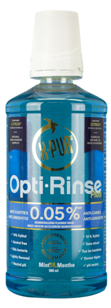 New X-PUR Opti-Rinse 0.05% Mint Flavor! - Oral Health Group