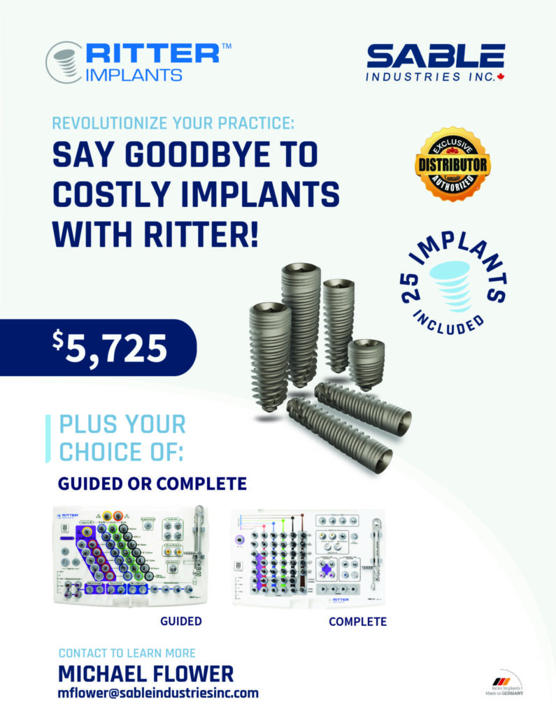 Ritter Implants: Globally Proven, Locally Exclusive — Only Through Sable Industries Inc. - Oral ...